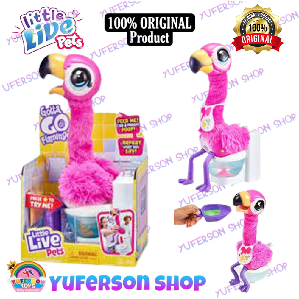 Jual Little Live Pets Gotta Go Flamingo Interactive Plush Toy Original ...