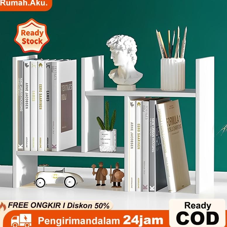 Jual Rak Buku Mini Atas Meja Rak Portable Serbaguna Minimalis Ekonomis ...