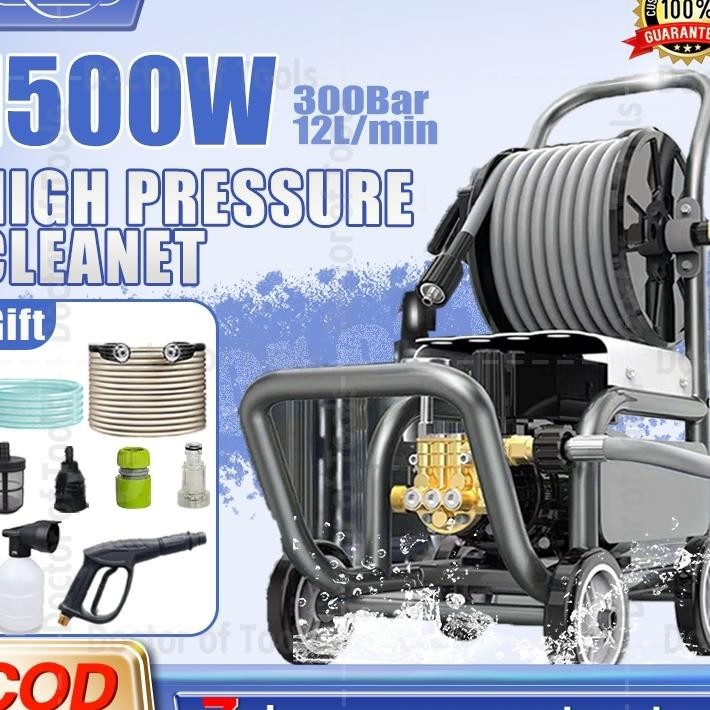 Jual Dtf Jet Cleaner 300Bar 1500W Dengan Gukur Tekanan Mesin Steam ...
