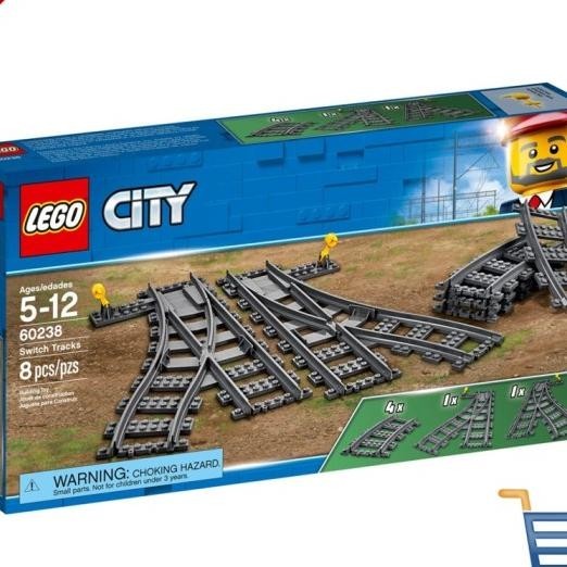 Jual Lego 60238 City Switch Tras Cargo Train Set Mainan Rel Kereta Api ...