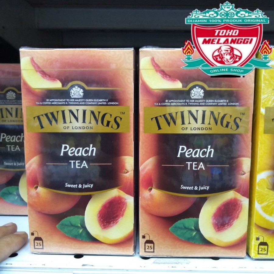 Jual Twinings Tea Of London Peach Tea bag 25 pcs | Teh Sweet Juice ...