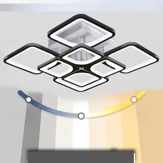 Jual Lampu Plafon Led Ruangan Kamar Interior Modern 3 Color With Remot ...