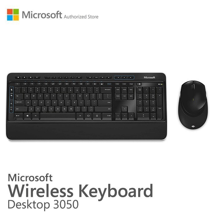 Jual Microsoft Keyboard Wireless Desktop 3050 With Mouse [Pp3-00024 ...