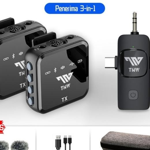 Jual Tnw N13 Wireless Crophone Dengan 2 C Clip On Hp & Camera | Shopee ...