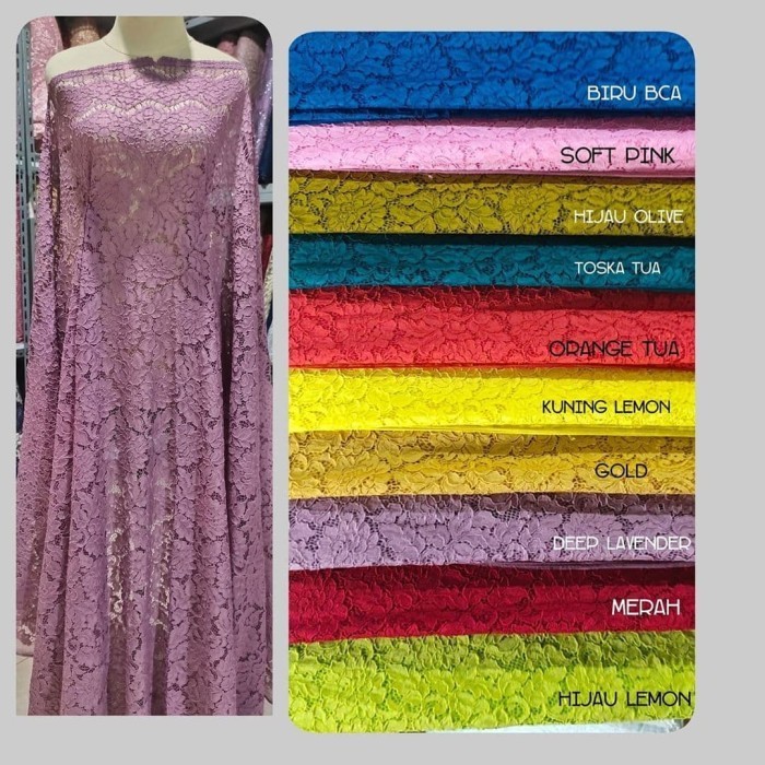 Jual Brokat Semifrancis Bunga (Ukuran 2.5M X 1.4M) | Shopee Indonesia