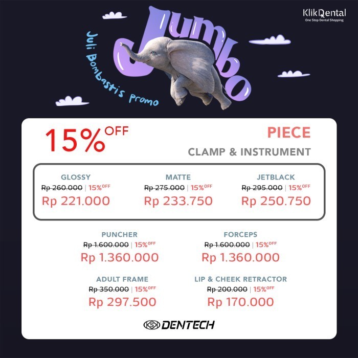 Jual Klik Dental Ksk Clamps Dentech Matte ( Perpieces ) | Shopee Indonesia