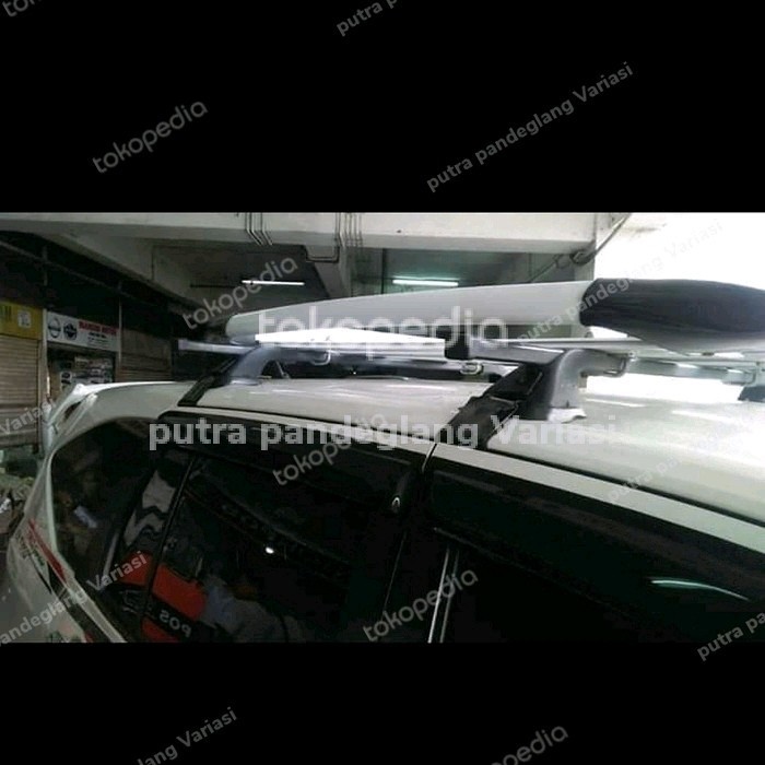 Jual Roof Rak Bagasi Atas + Cross Bar Mobil Calya /Sigra Merek Sun Rack ...