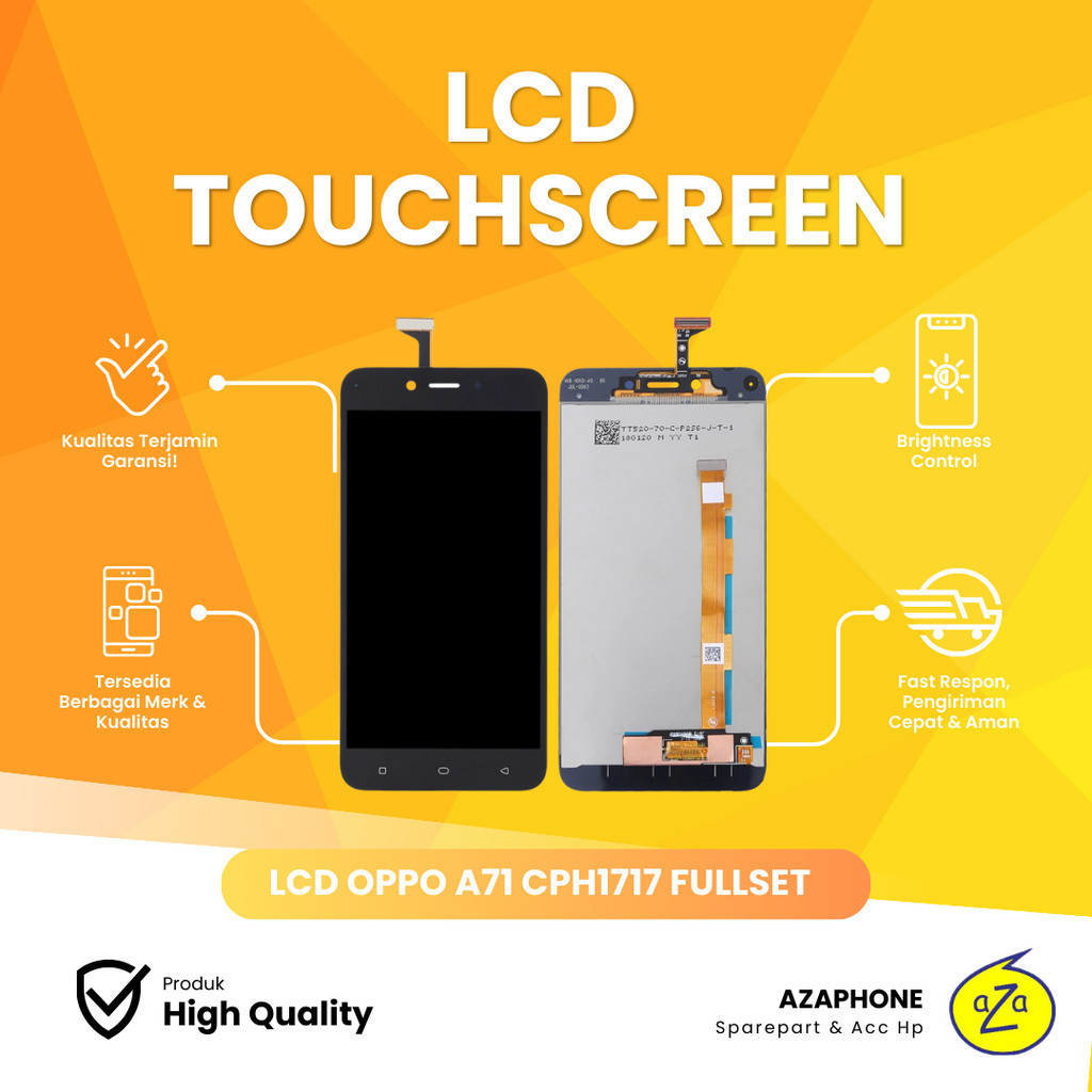 Jual Lcd Oppo A71 / CPH1717 Hitam Putih Fullset + Touchscreen | Shopee ...