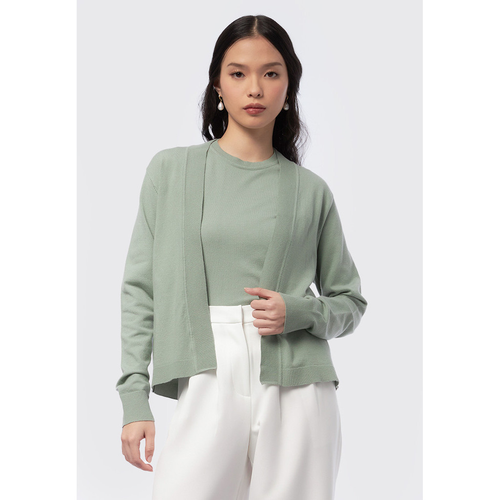 Jual Executive Long Sleeve Knit Cardigan Mint | Shopee Indonesia