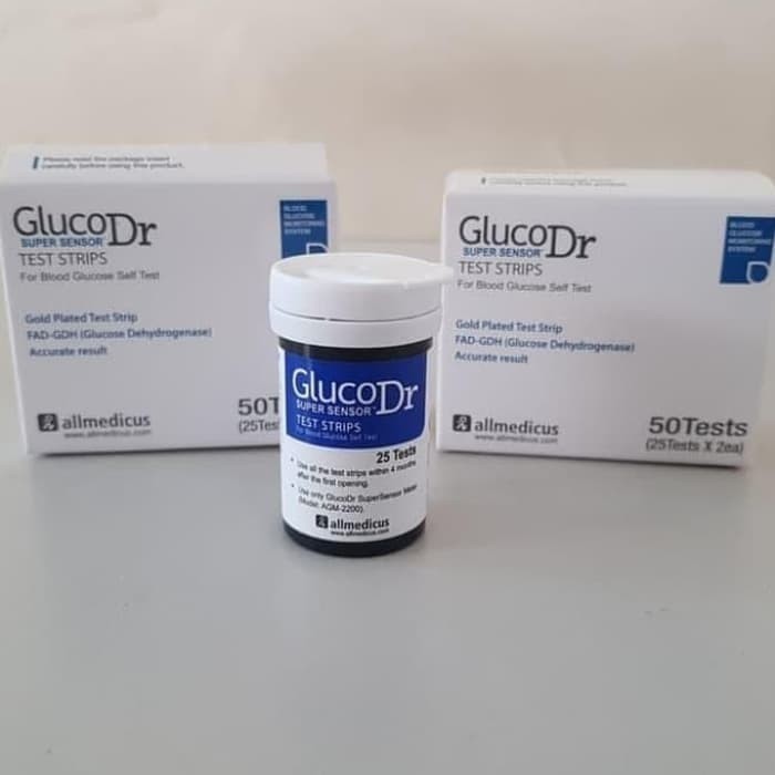 Jual Strip Gluco Dr Super Sensor Isi 50 Strip Glur Supersensor Agm-2200 ...