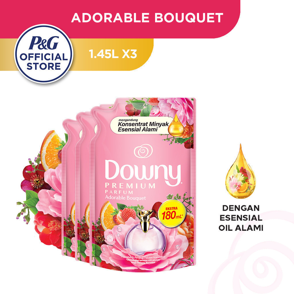 Jual Downy Premium Parfum Adorable Bouquet Pewangi Pelembut Pakaian ...
