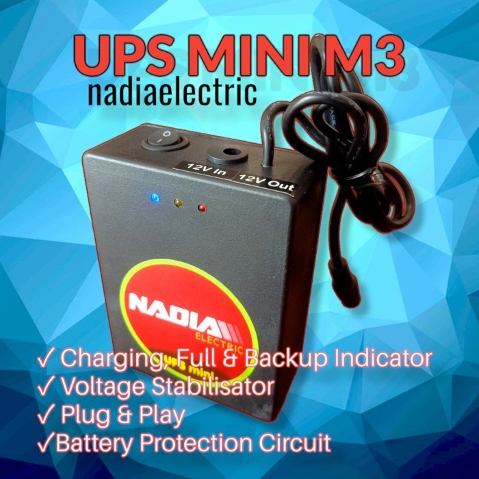 Jual UPS Mini M3 Untuk Backup Modem Router Wifi 12 Volt | Shopee Indonesia