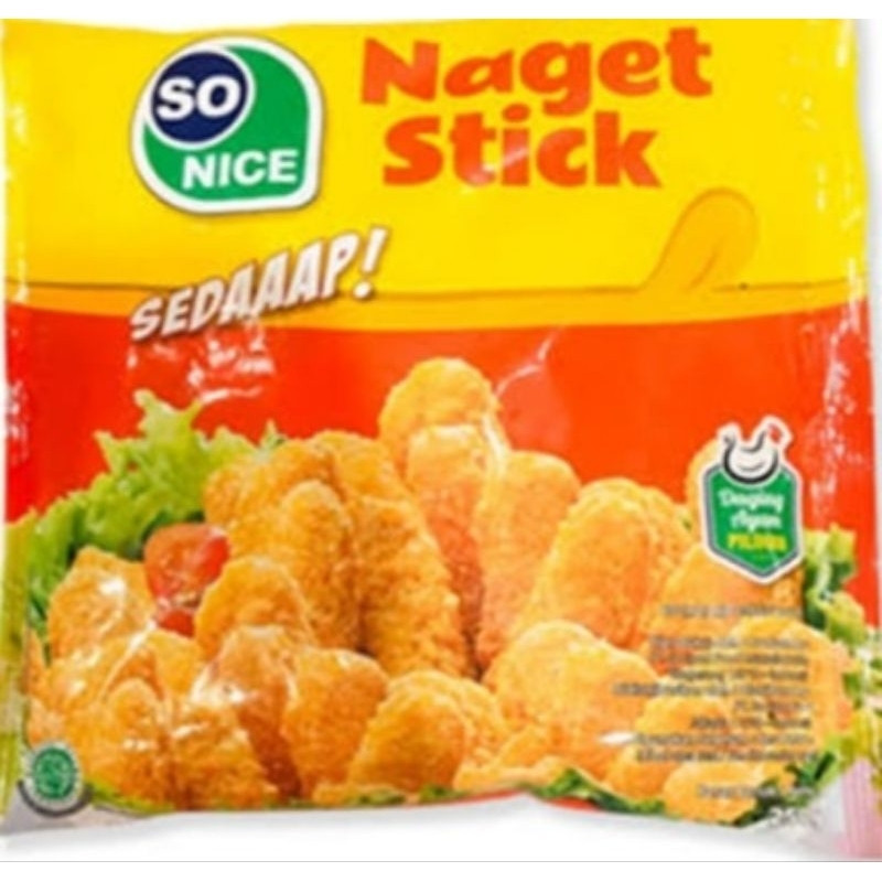 Jual Nugget Naget Ayam Stick So nice Sonice 250gr | Shopee Indonesia