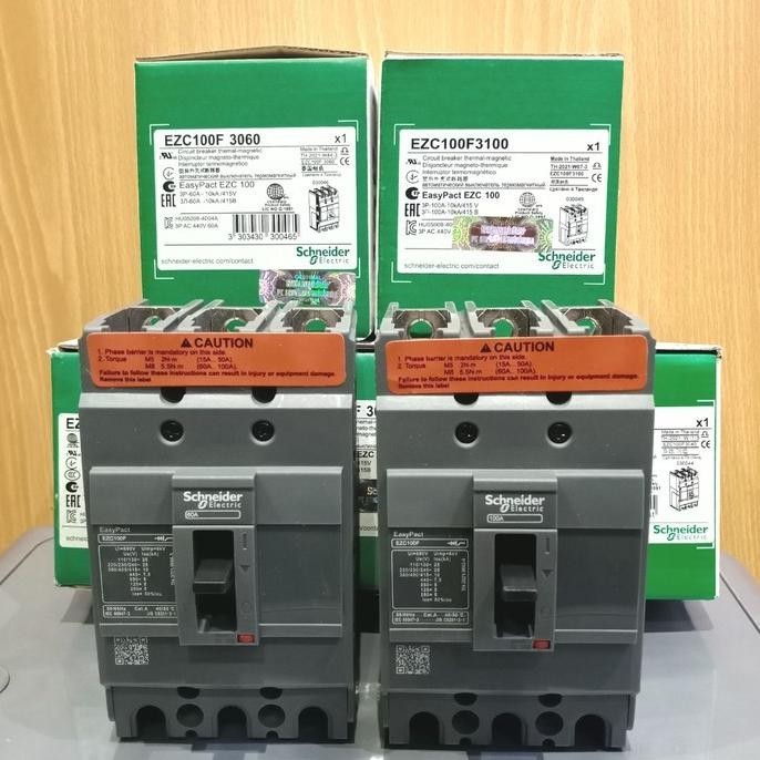 Jual Mccb 3P Schneider 3 Phase 10Ka Ezc100F 15A 20A 25A 30A 40A 50A !! Ready | Shopee Indonesia