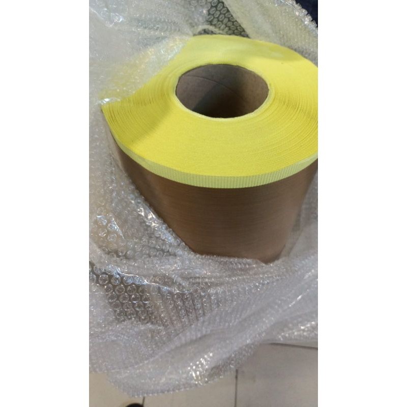 Jual kain teflon ptfe tahan panas ada lem 0,13mm x 1 mtr x 1 mtr ( kain ...
