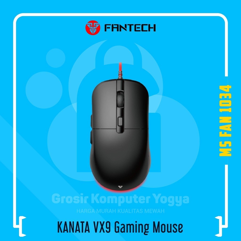 Jual Fantech KANATA VX9 3600 DPI Ambridextrous Design RGB Gaming Mouse | Shopee Indonesia