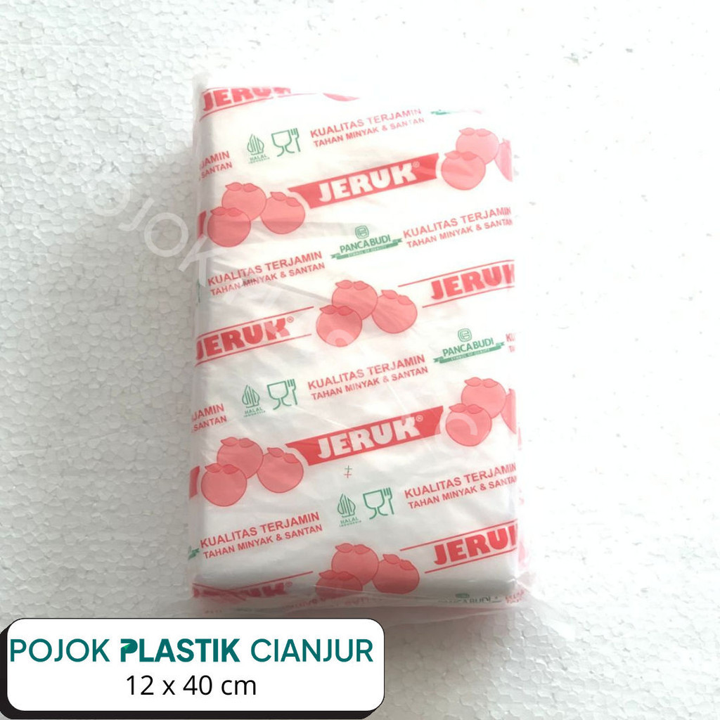 Jual Plastik PE / Plastik Es Batu / Plastik Santan 12x40 cm JERUK ...
