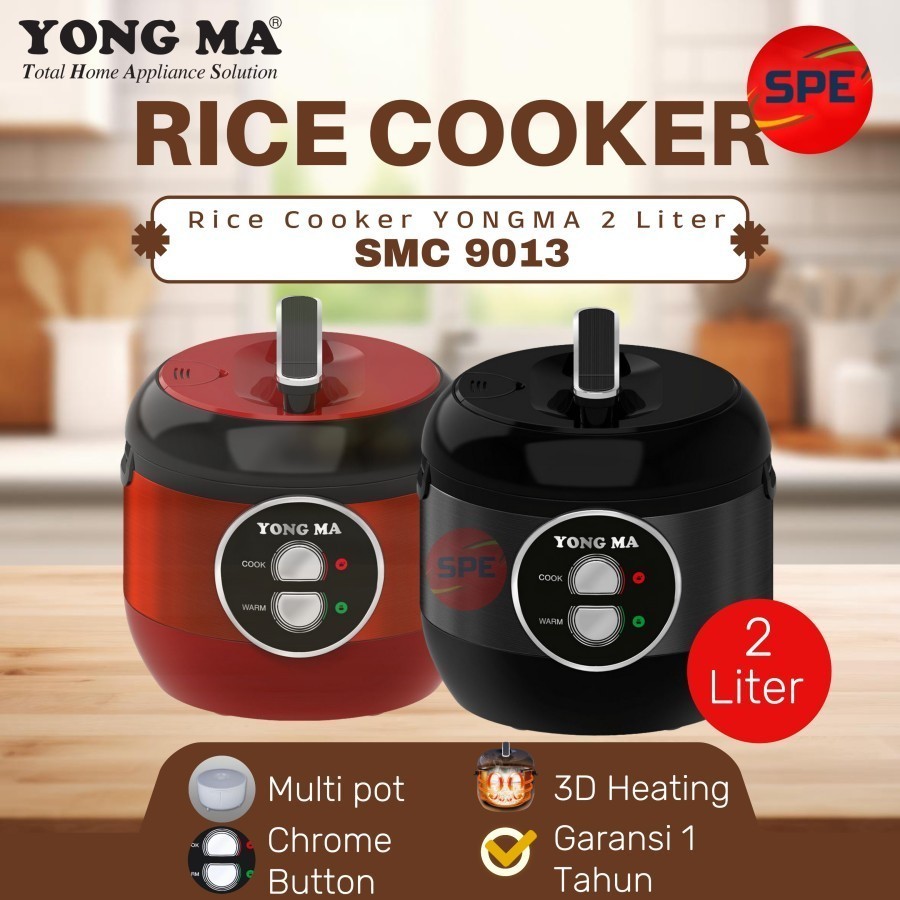 Jual Magic Com Yong Ma Manual 2L SMC 9013 Yongma SMC9013 2 Liter Rice ...