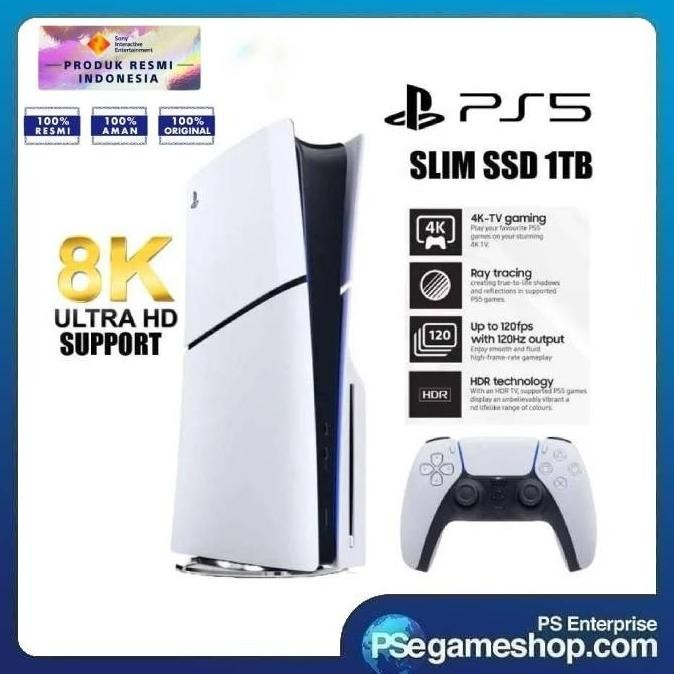 Jual Sony Playstation 5 Disk / Ps5 Console Disc Edition Slim 1Tb (Si ...