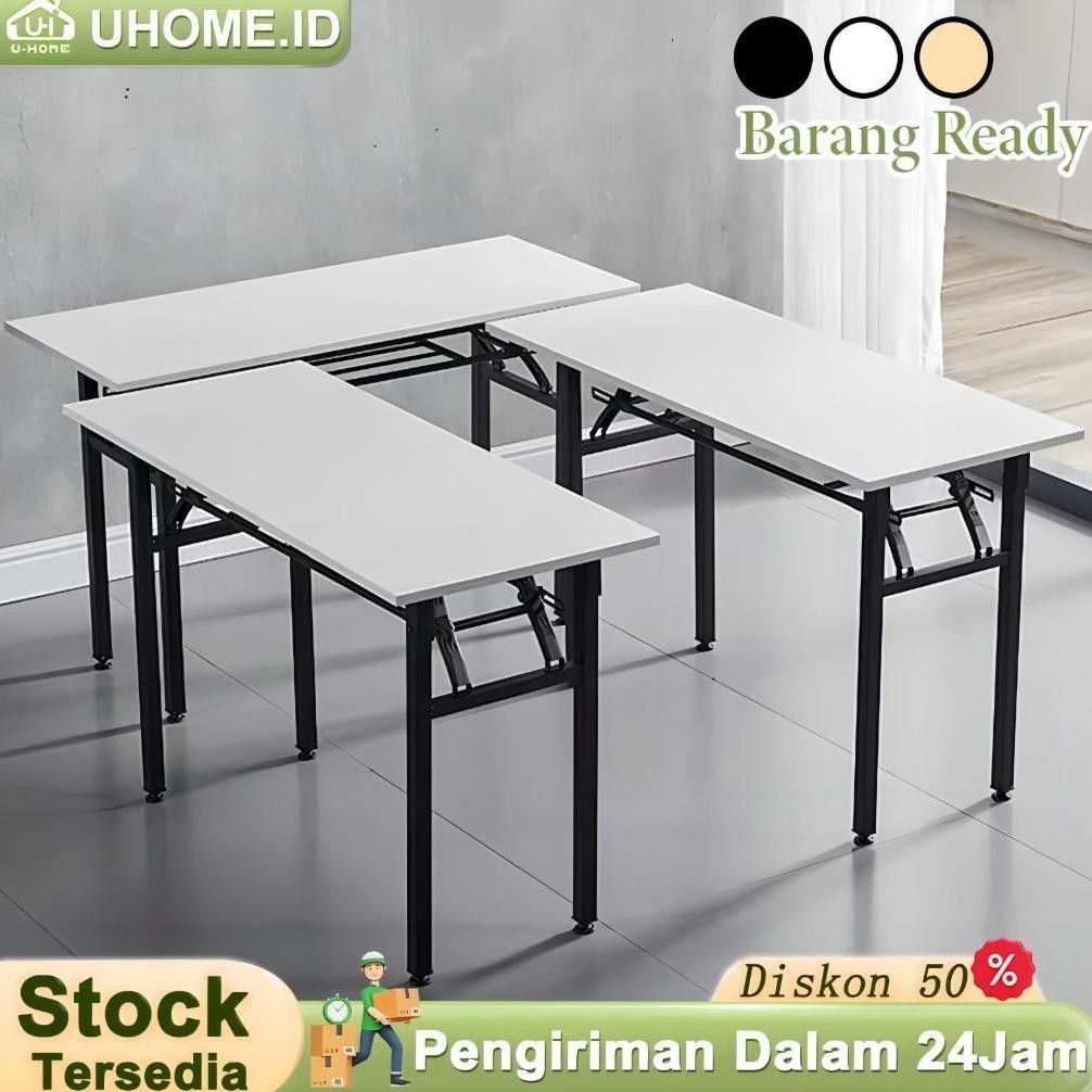 Jual Meja lipat portabel Meja makan Meja kantor besi Meja Belajar Meja Pelatihan Serbaguna ...