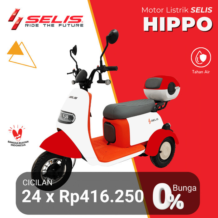 Jual SELIS - Motor listrik Hippo ( Roda 3 ) | Shopee Indonesia