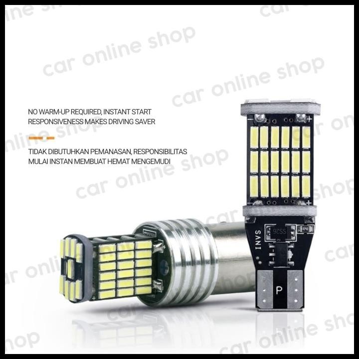 Jual TERMURAH LAMPU LED MUNDUR T15 T10 W16W CANBUS 45 TITIK / LED MOBIL ...