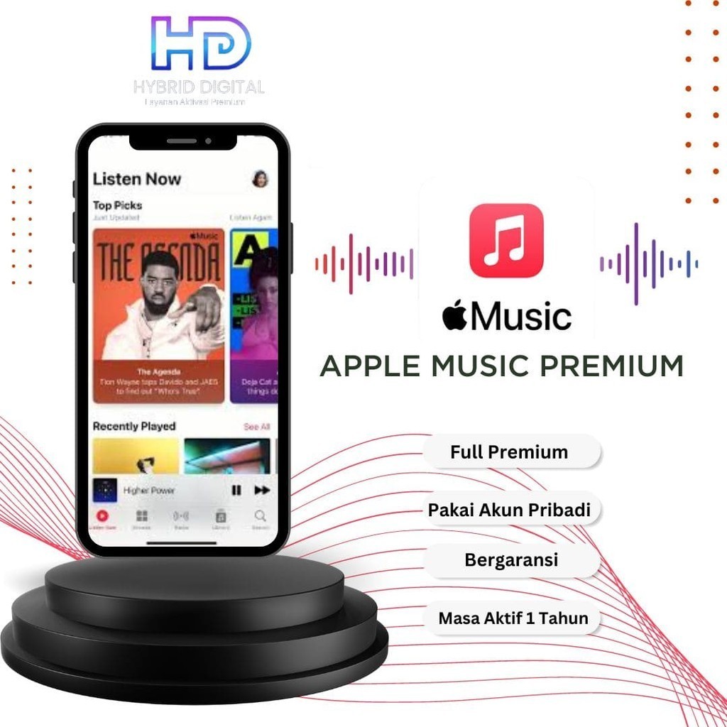 Jual Apple Music Premium 1 Tahun Resmi Bergaransi (Proses Cepat 10 ...