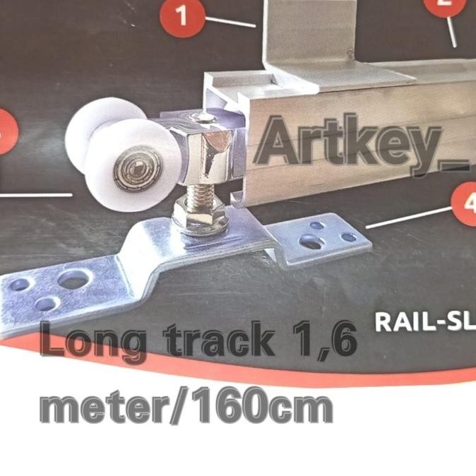 Jual Rel Pintu Sliding/Geser Alumunium Panjang 1,6 Meter/160 Cm | Shopee Indonesia