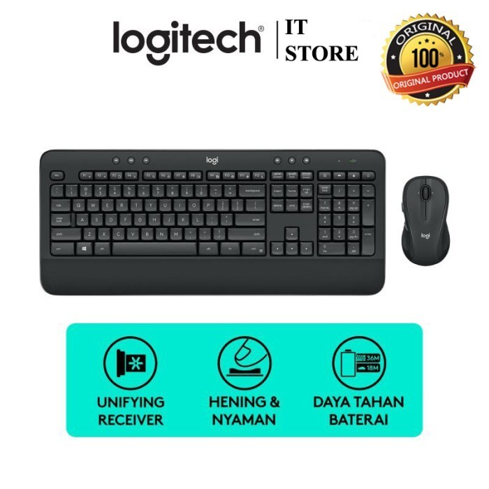 Jual Logitech MK545 Advanced Wireless Mouse Keyboard MK 545 MK-545 ...