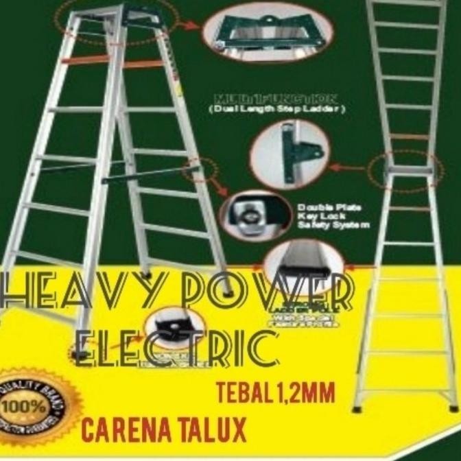 Jual Tangga Lipat Alumunium 2 Meter Talux Carena 2 Meter | Shopee Indonesia