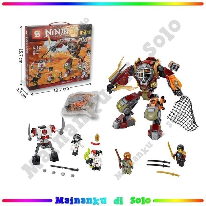 Jual [Mainanku] Mainan Anak Block Mini Ninjago Robot SY Ninja Mainan ...