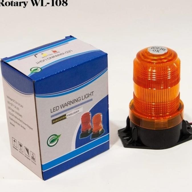 Jual ROTARY WARNING LIGHT LED MINI 12V/24V (12V-30V) 30 LED ROTARI WL ...