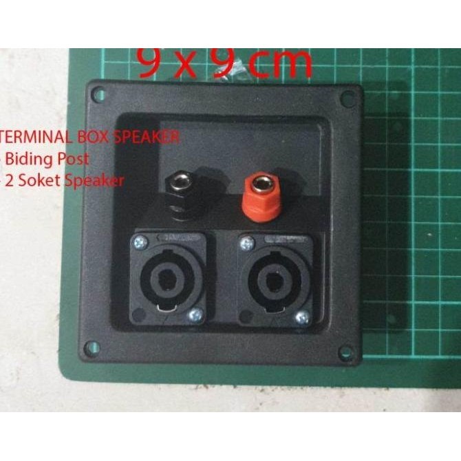 Jual TERMINAL BOX SPEAKER BIDING & 2 SOKET SPIKON (TERMINAL 2 IN 1 ...