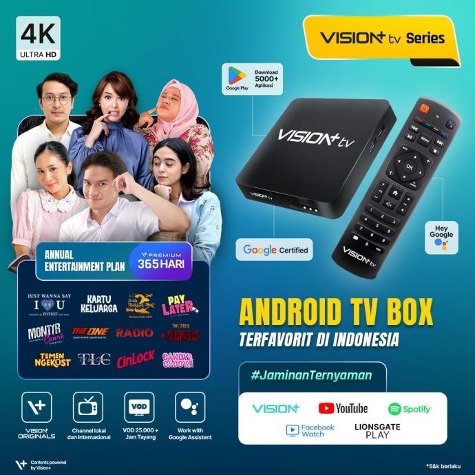 Jual Android Tv Box Vision+ Tv Series - Annual Entertainment Plan ...