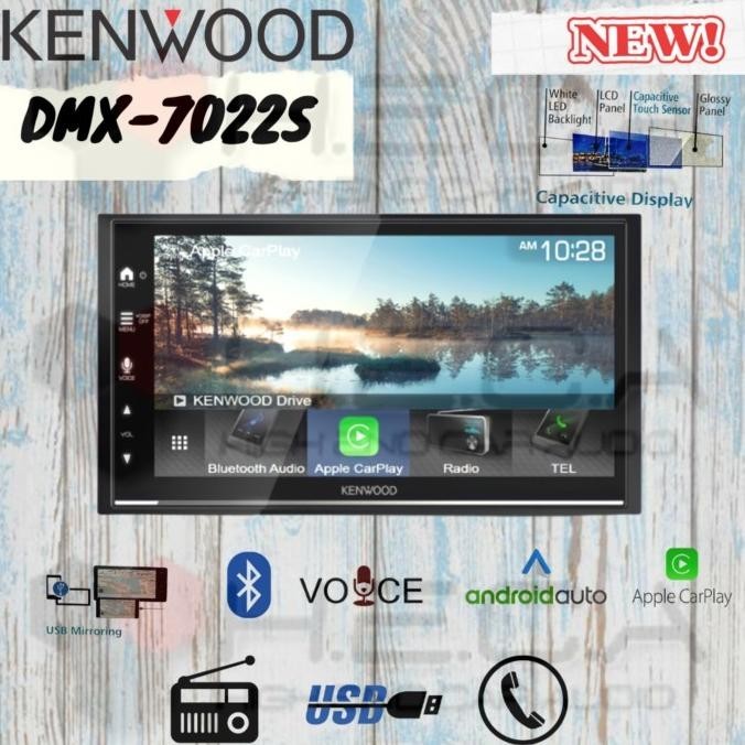Jual Kenwood Dmx-7022S Head Unit Double Din Tape Audio Dmx7022S Universal | Shopee Indonesia