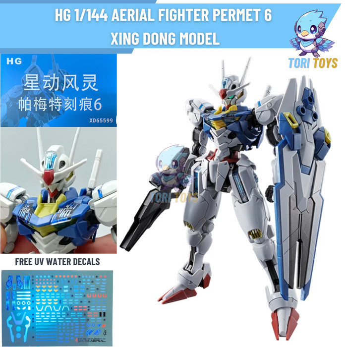 Jual Hg 1/144 Aerial Fighter Permet 6 Score Six Xing Dong Model Kit The ...