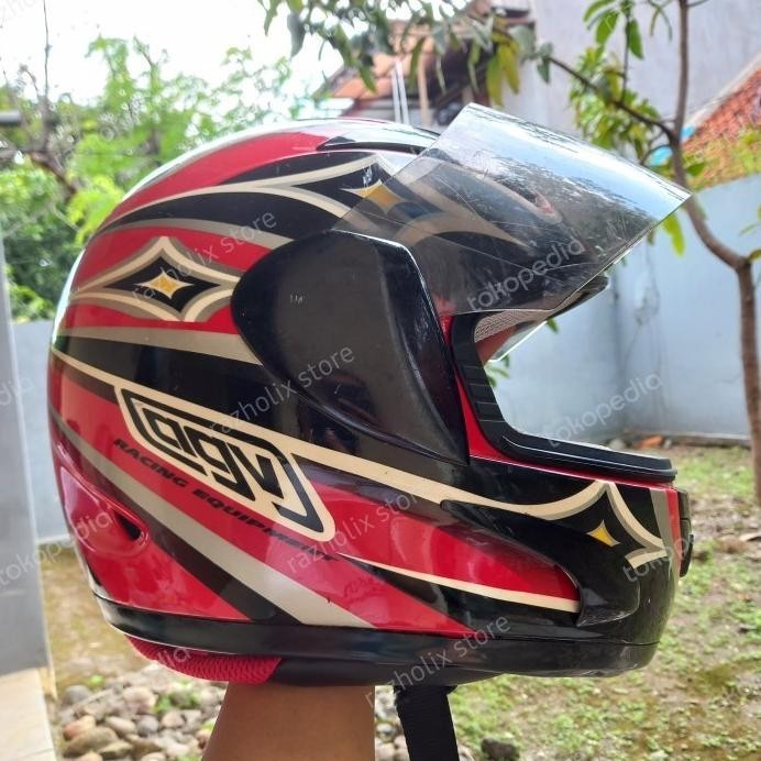 Jual HELM FULL FACE AGV GP 1 RACER HELMET MOTOR FULLFACE | Shopee Indonesia