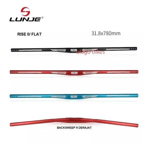 Jual handlebar flat LUNJE OS 31.8 alloy handle bar stang MTB wake raze mxl | Shopee Indonesia