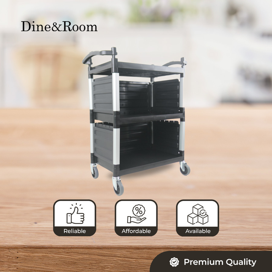 Jual Service trolley w/ side cover (BLACK) | Shopee Indonesia