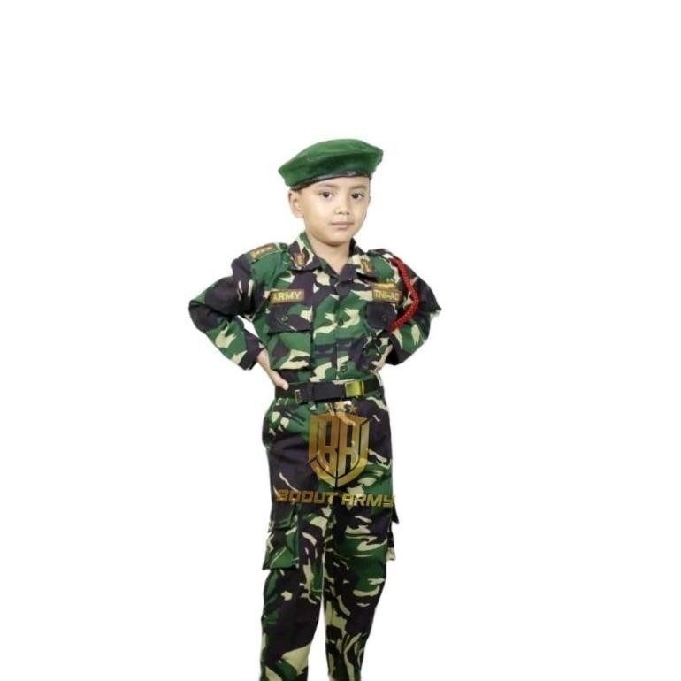 Jual dgf-4 PROMO SERAGAM TNI ANAK KARNAVAL TENTARA KOSTUM TK POCIL/BAJU ...