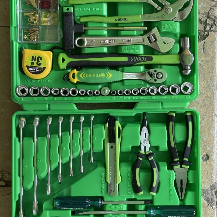Jual Mechanic Tool 60 pcs Tekiro / perlengkapan mekanik set isi 60pcs | Shopee Indonesia