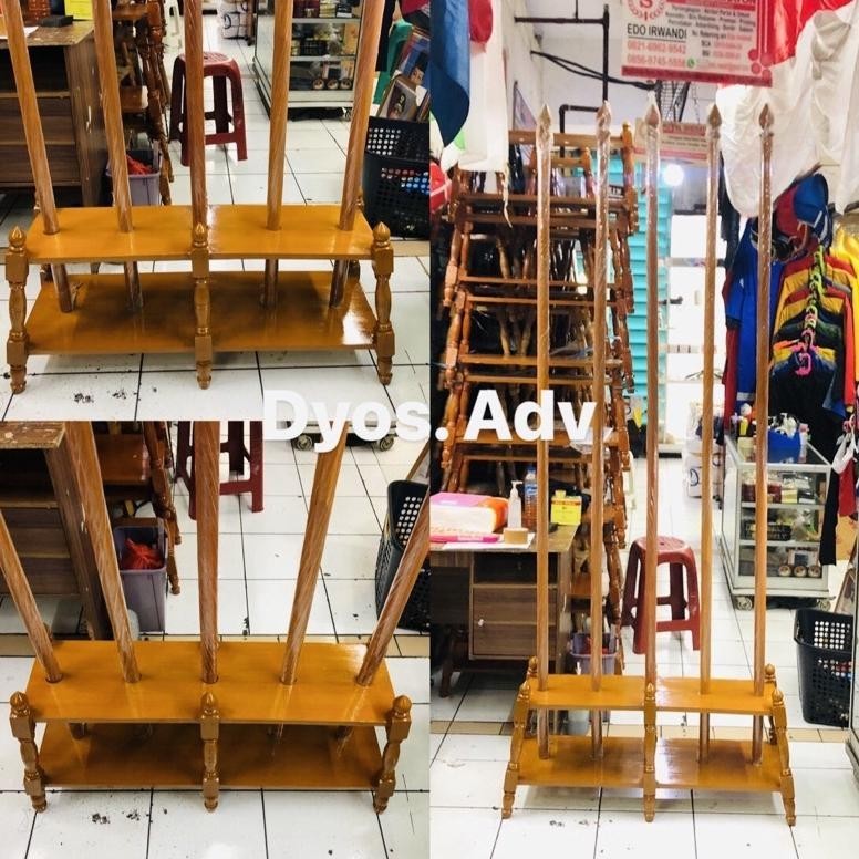 Jual PROMO - TIANG PATAKA BENDERA RUANGAN SATU SET TIANG DAN TATAKAN ...