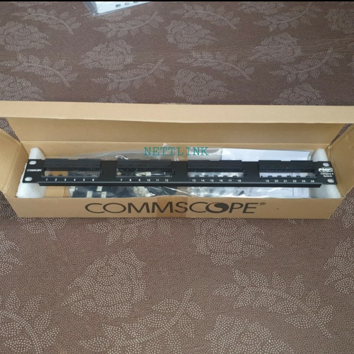 Jual Terpopuler Patch Panel Cat 6, 24 Port Amp / Commscope Loaded ...