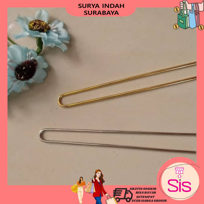 Jual [𝐊𝐈𝐑𝐈𝐌 𝐇𝐀𝐑𝐈 𝐈𝐍𝐈] HIGH QUALITY Tusuk Konde Sedang Model Lurus ...