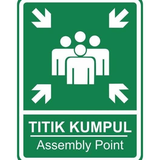 Jual Rambu K3 Titik Kumpul. Sign Assembly Point. 30x40cm | Shopee Indonesia