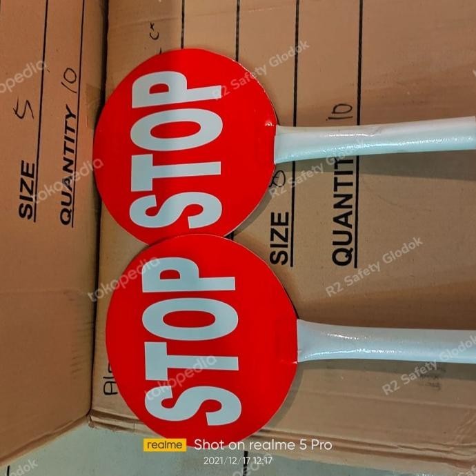 Jual Rambu Stop Tangan / Rambu Stop Untuk Penyebrangan | Shopee Indonesia
