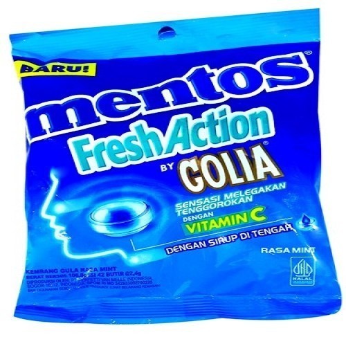 Jual S57386 MENTOS FRESH ACTION GOLIA PERMEN BUNGKUS 100.8GR MAJU ...