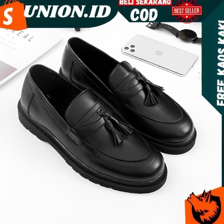 Jual Cod Union Prabu Sepatu Formal Pria Casual Kerja Kantor Kuliah ...