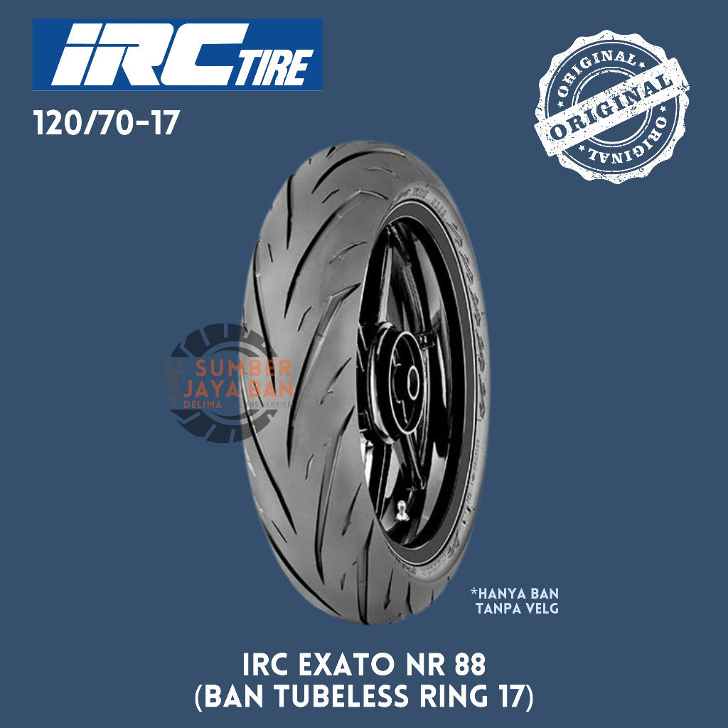 Jual IRC EXATO NR 88 120/70-17 Ban Ring 17 120/70 Tubeless Tubless ...