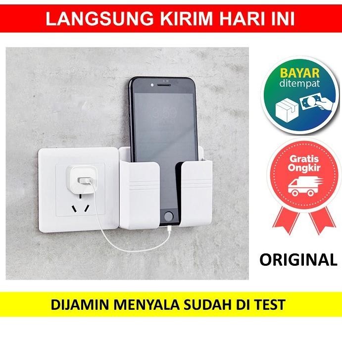 Jual Holder Tempel dinding Standing HP tempat Remote AC Folding Pasang ...